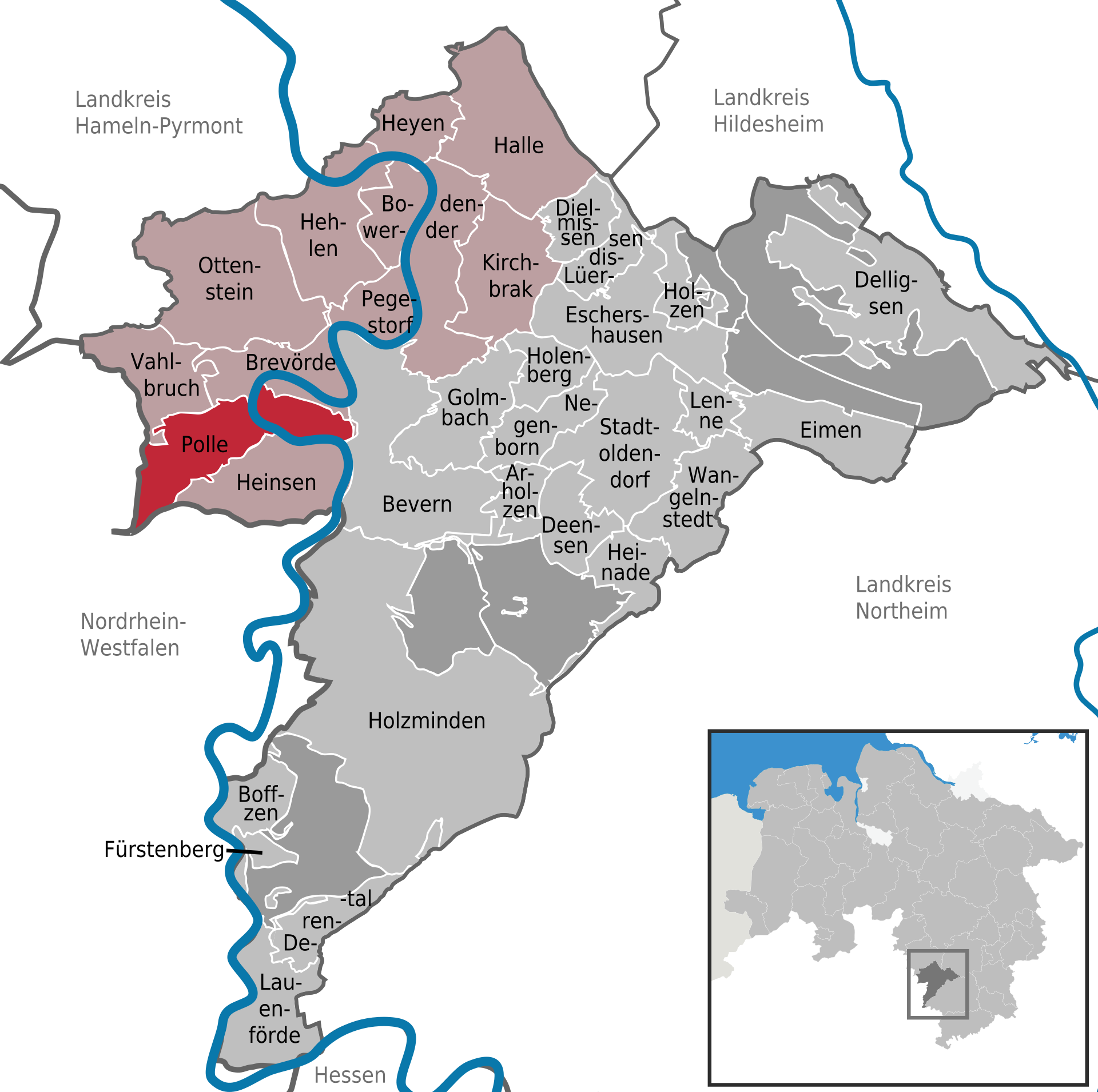 Lage & Ortsplan – Polle